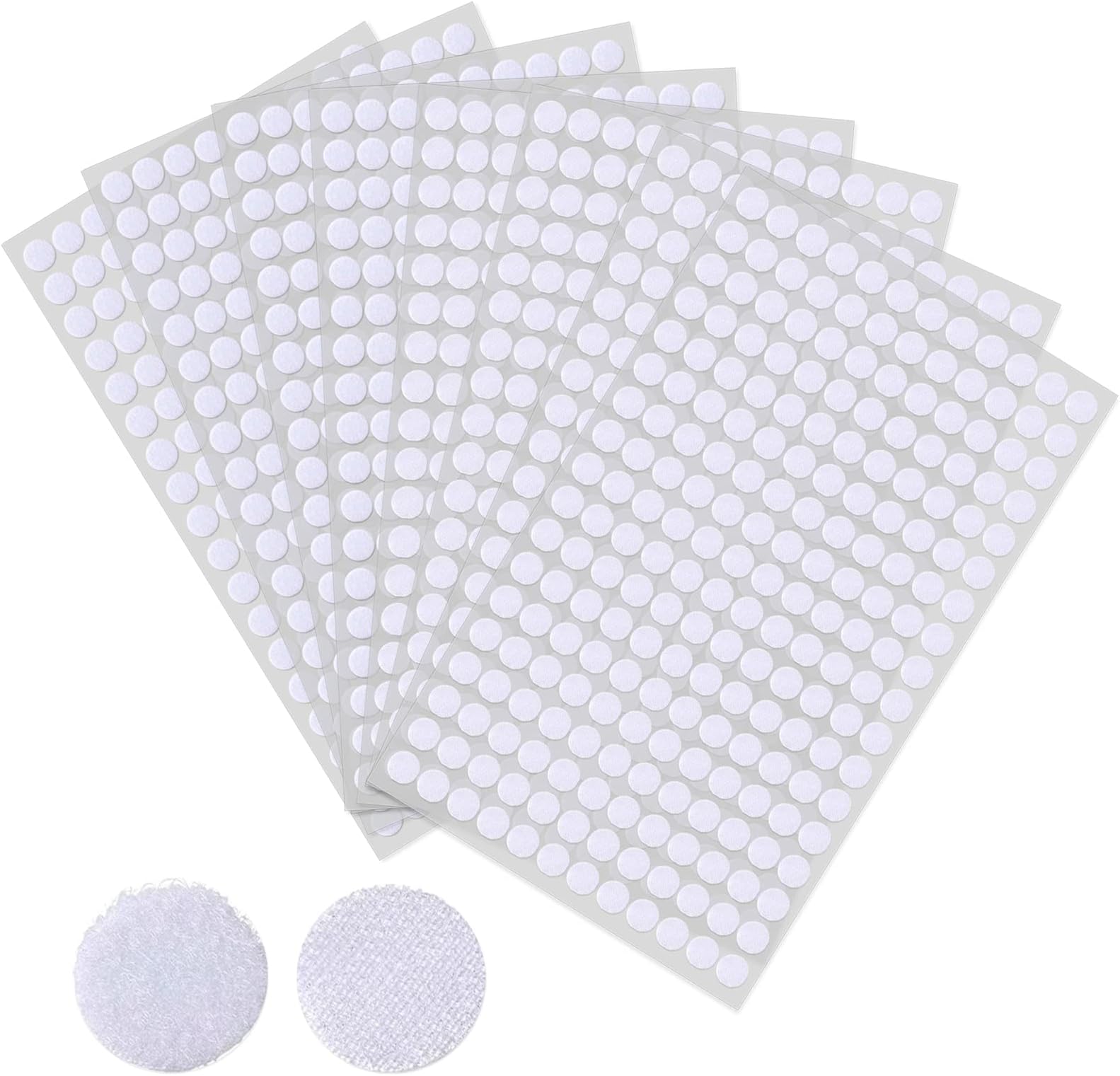 1000PCS Sticky Back Coins, YOCZOX 500 Pair 10mm Hook and Loop Self ...