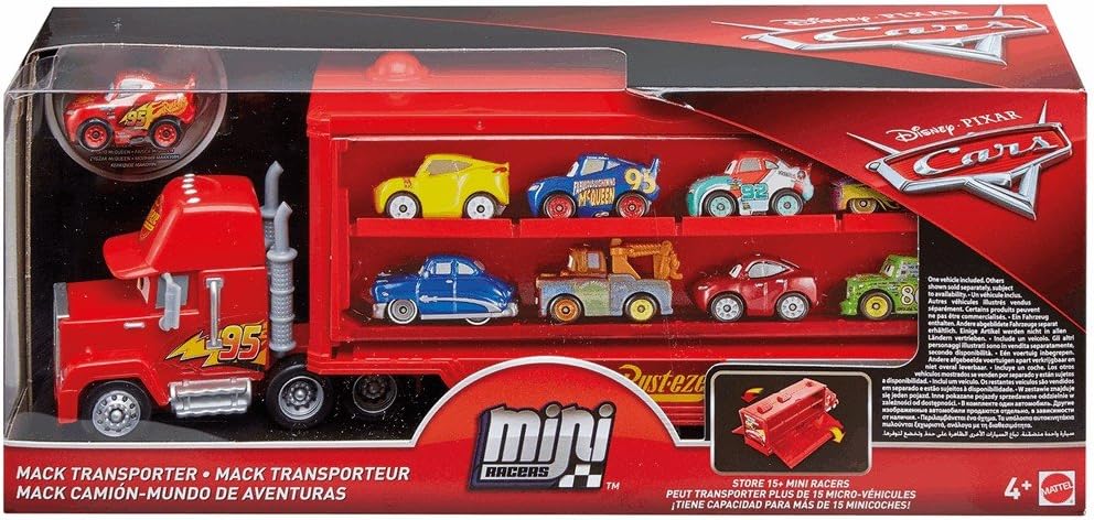Amazon.com: Disney Pixar Cars Mini Racers Mack Transporter : Toys & Games