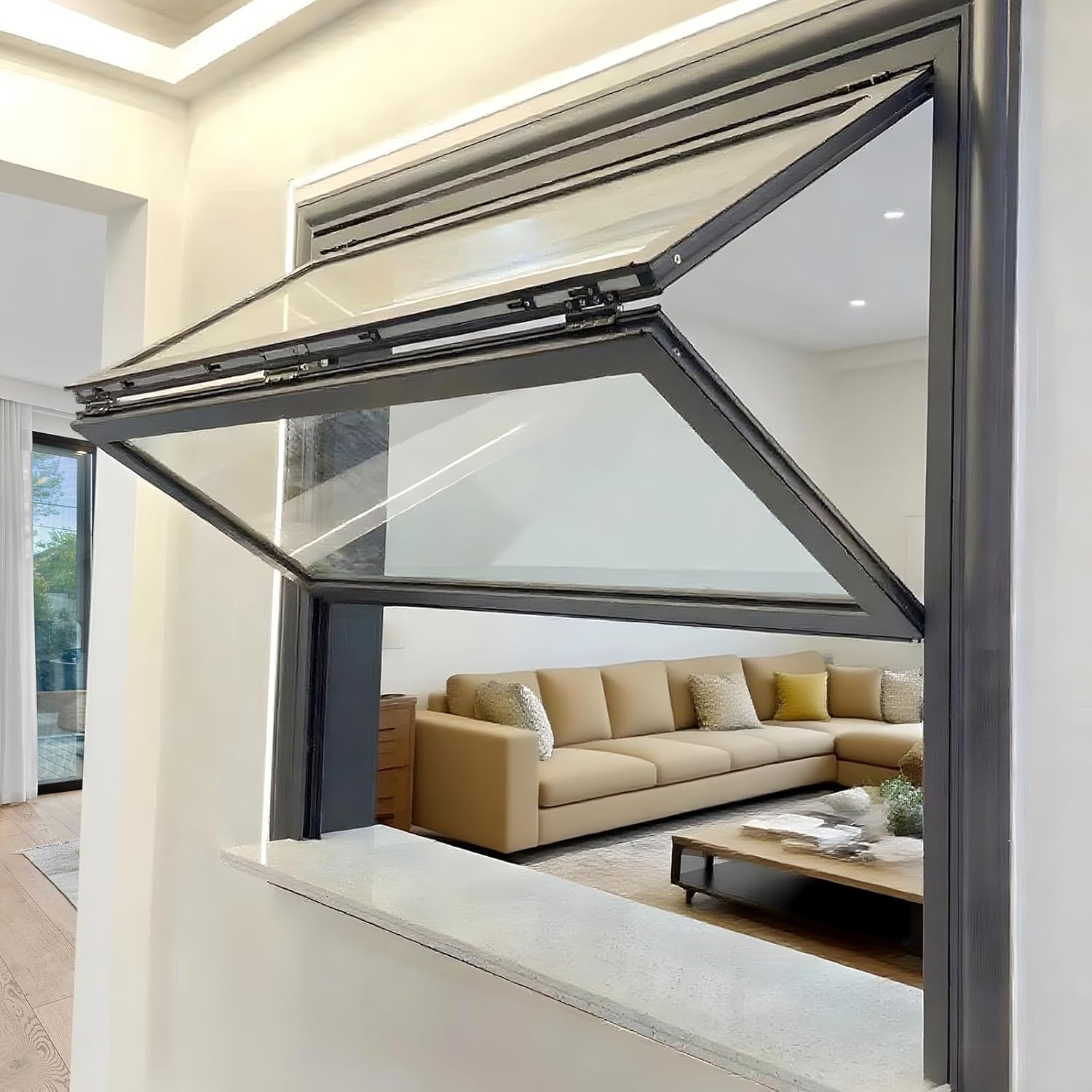 Quvex Custom Size Folding Window, Folding Serving Window, Sliding ...