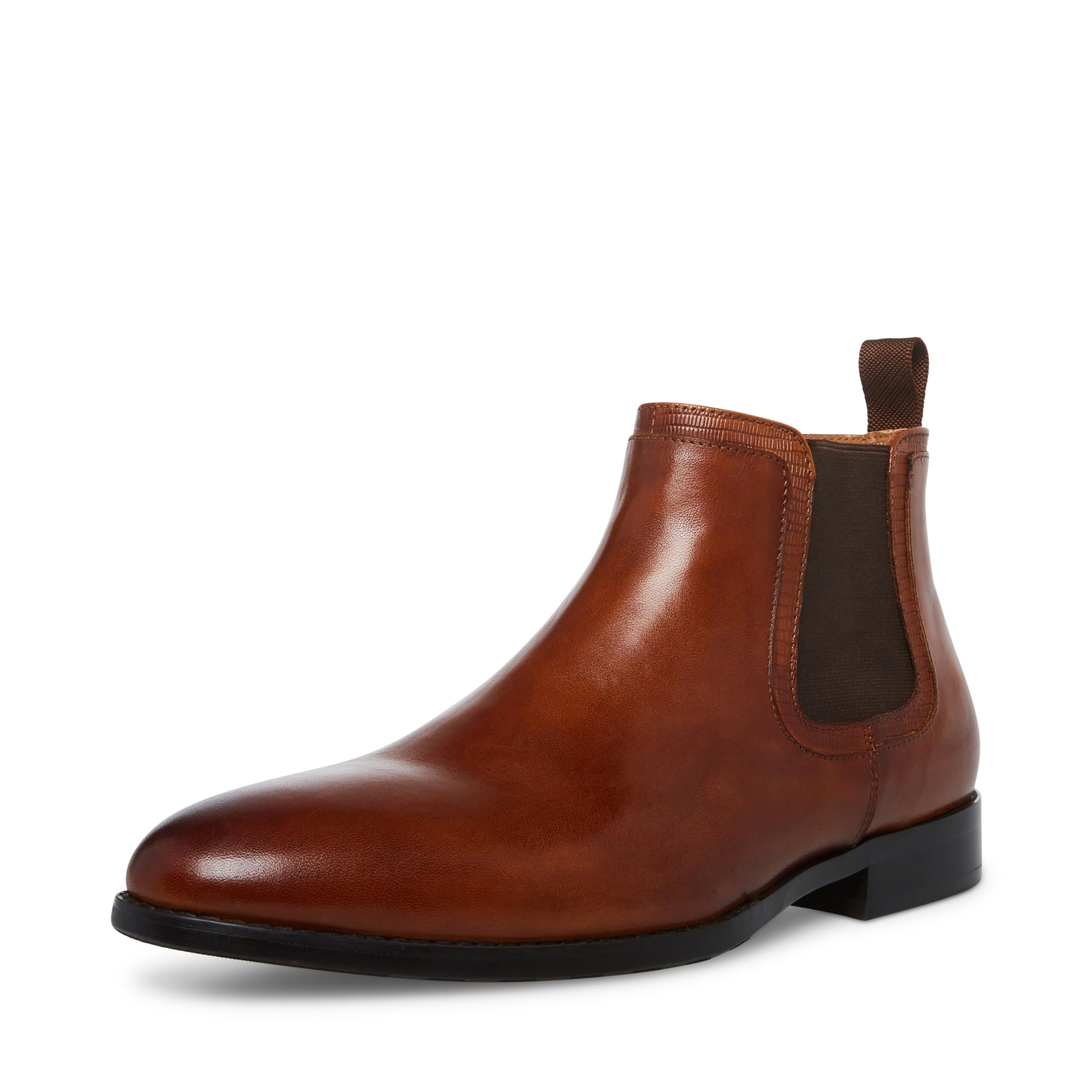 Steve Madden Men's Duke Chelsea Boot, Cognac Leather, 7 : Amazon