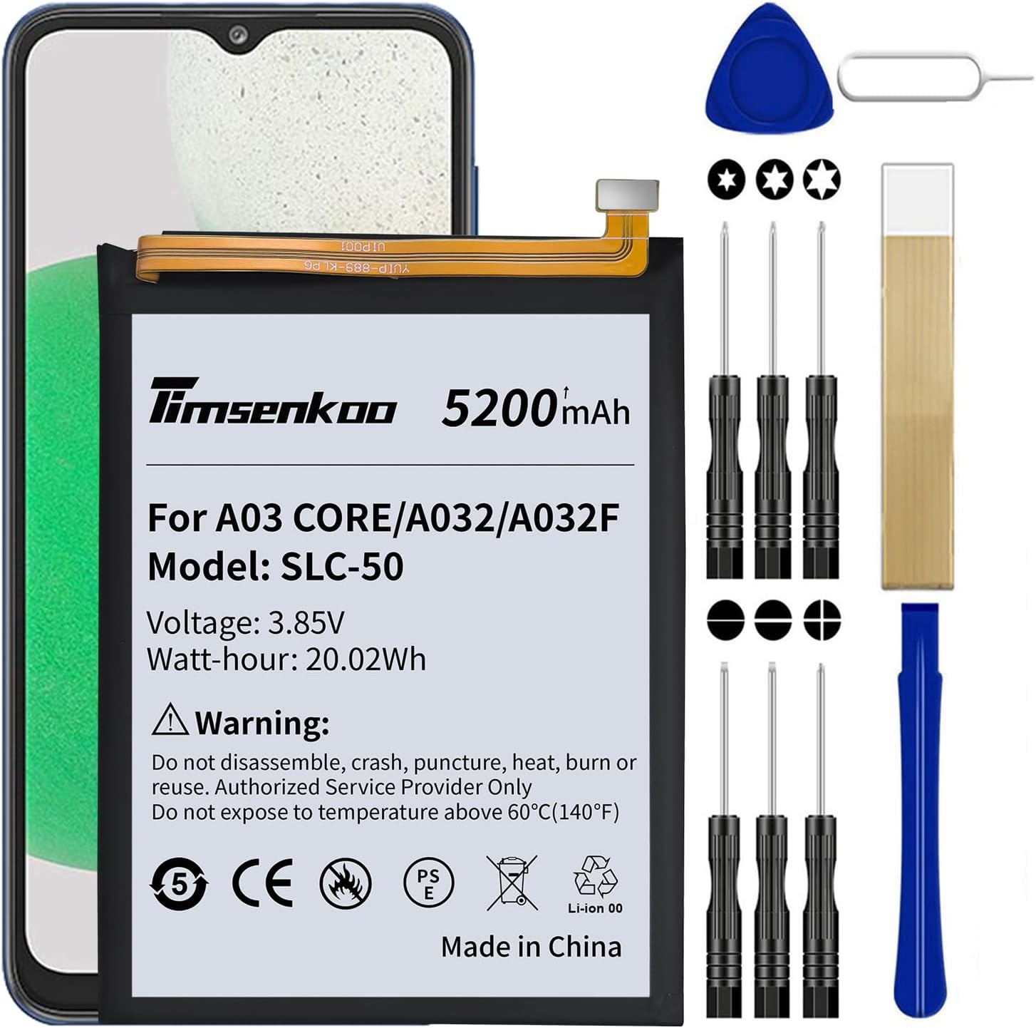 Amazon.com: Timsenkoo 5200mAh SLC-50 Replacement Battery for Samsung ...