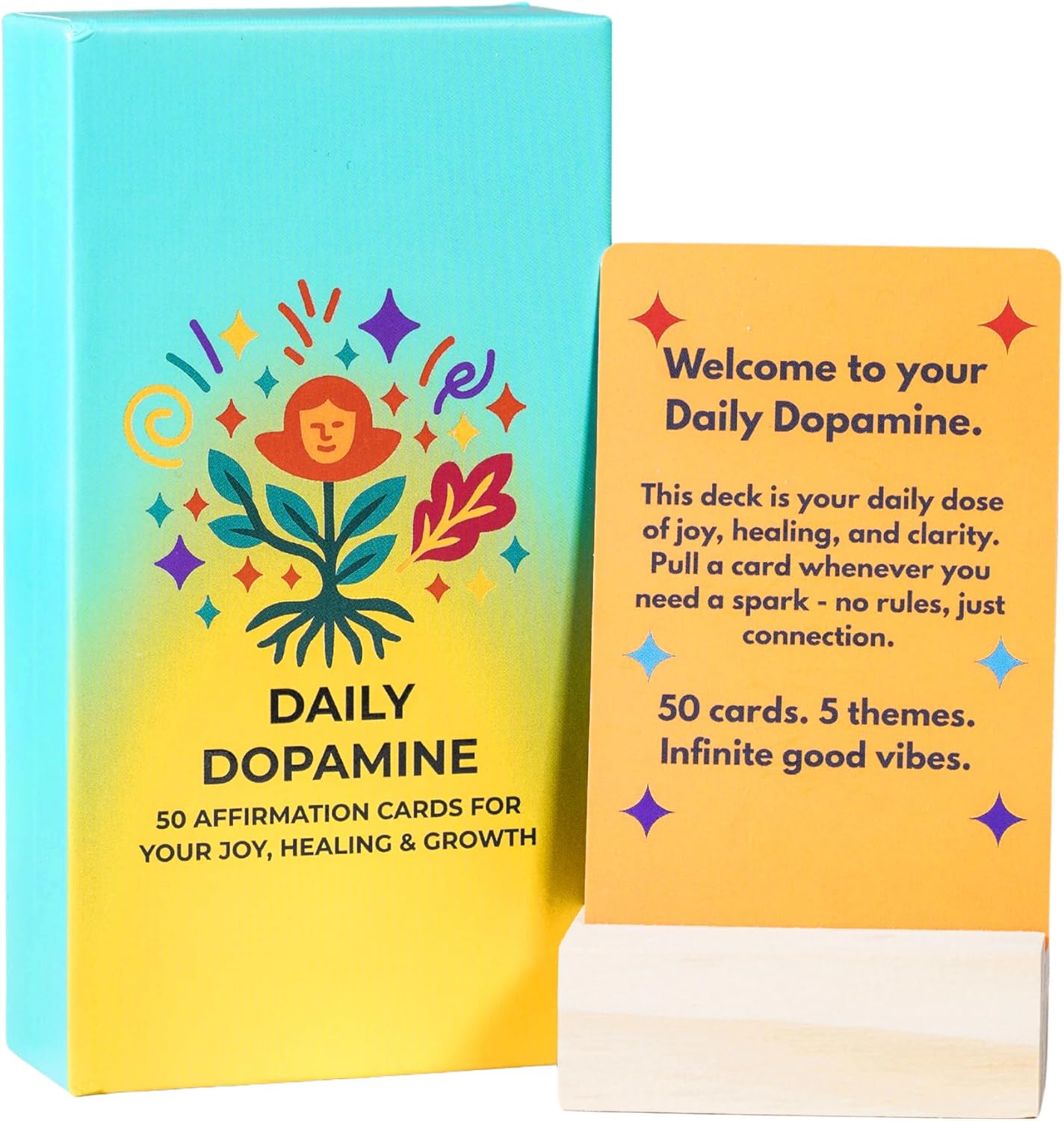 Amazon.com: SHIMANY Daily Dopamine Affirmation Cards. 50 Positive ...