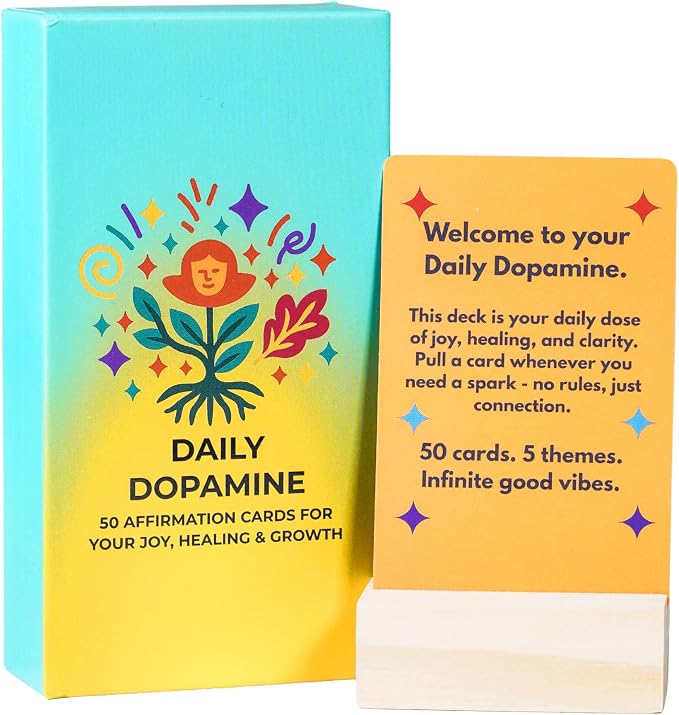 Amazon.com: SHIMANY Daily Dopamine Affirmation Cards. 50 Positive ...