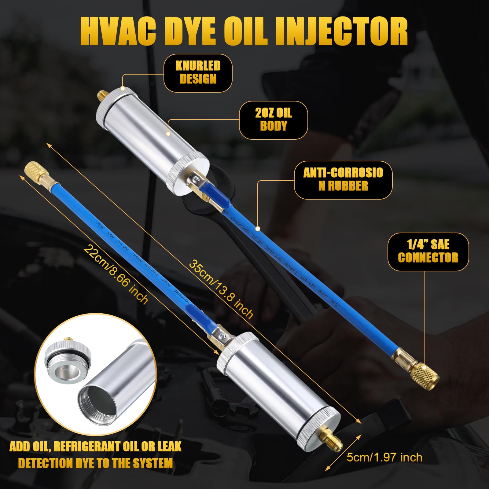 Snapklik.com : Tellegloww AC Leak Detector Kit, R1234yf R134a R410a AC ...