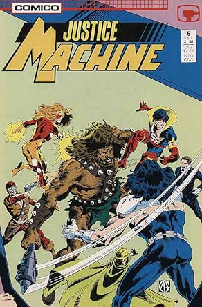 Amazon.com: Justice Machine (Comico) #6 VF ; COMICO comic book | Tony ...