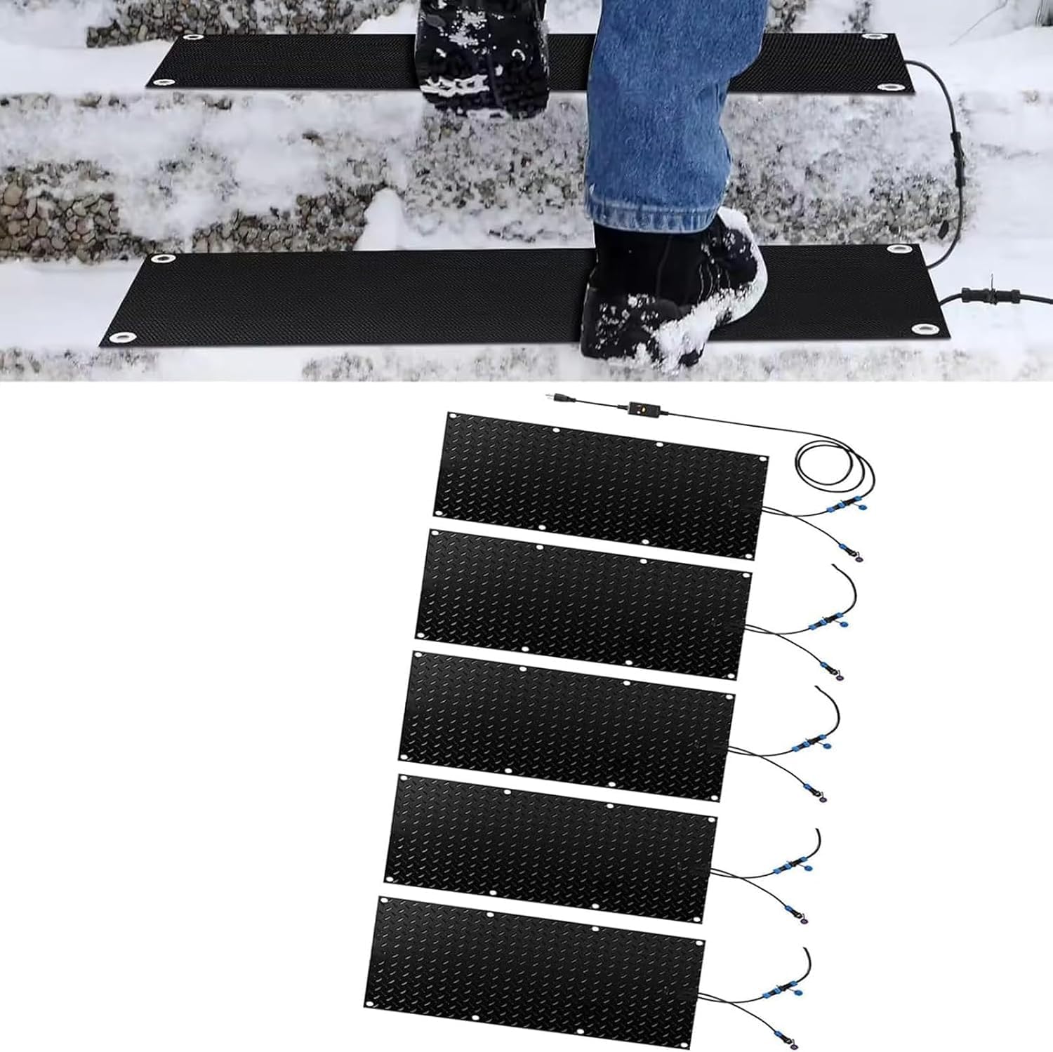 Amazon.com: ONZIEMS Outdoor Heated mat Walkway Snow Melting mats，1/2/3 ...