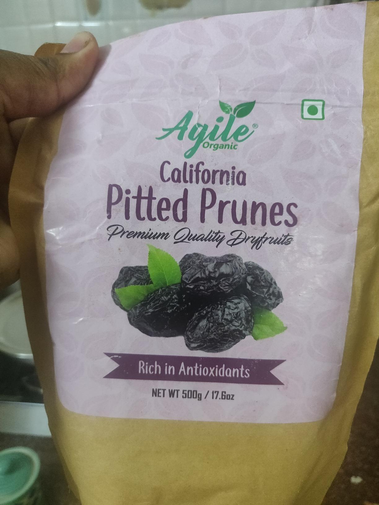 Agile Organic® California Pitted Prunes - 500g / 17.36oz | Imported ...