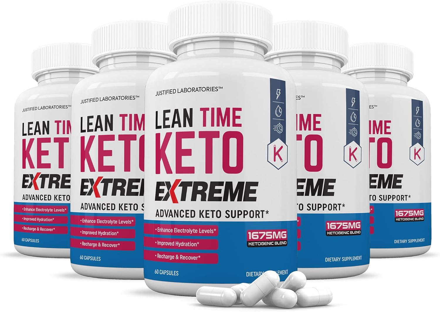 Amazon.com: (5 Pack) Lean Time Extreme Keto Pills 1675MG New & Improved ...