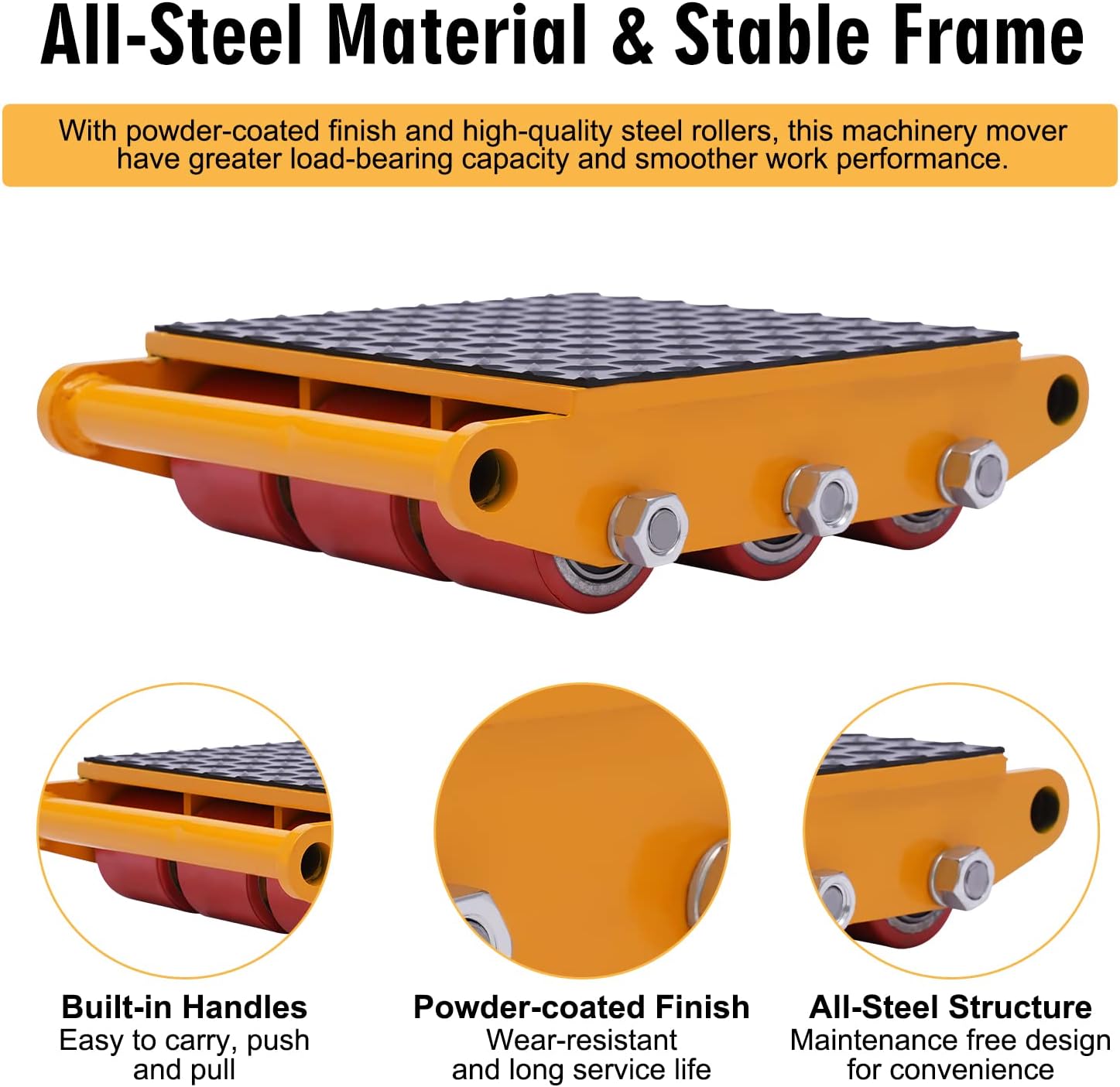 15t Heavy Duty Machinery Roller Mover with Rotating Nepal | Ubuy