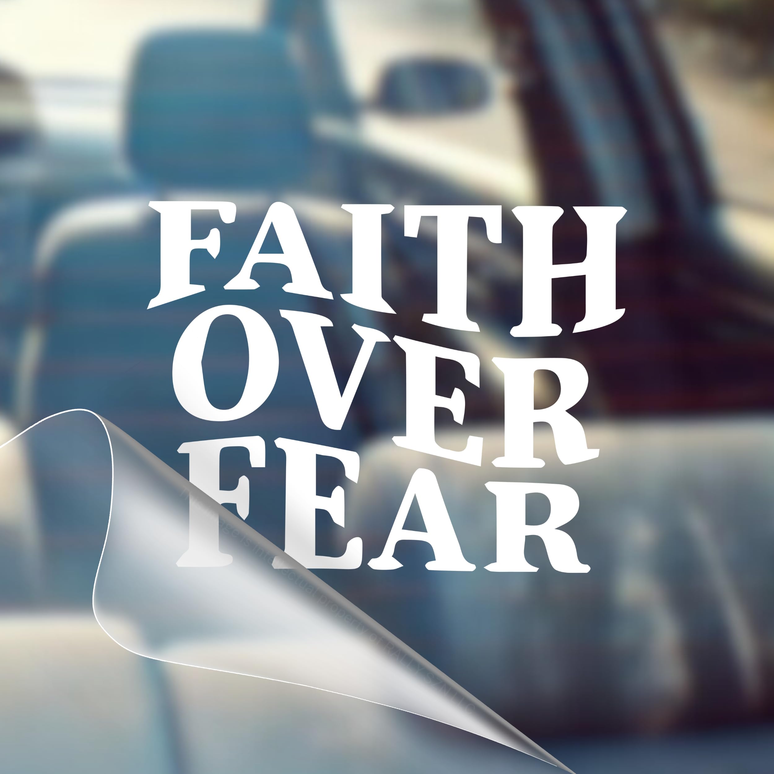 Amazon.com - Faith Over Fear - Funny Car Vinyl Decal Bumper Sticker for ...