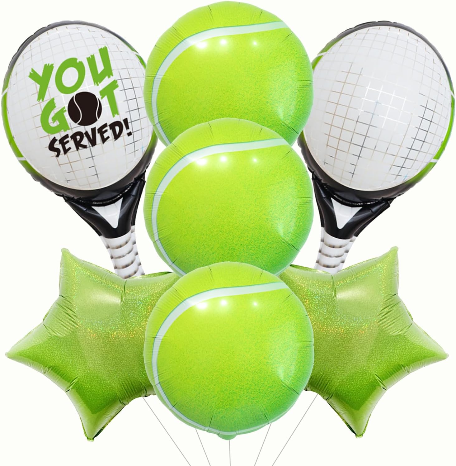 Amazon.com: TiAaihion 7pcs Green Tennis Balloons & Decorations - Green ...