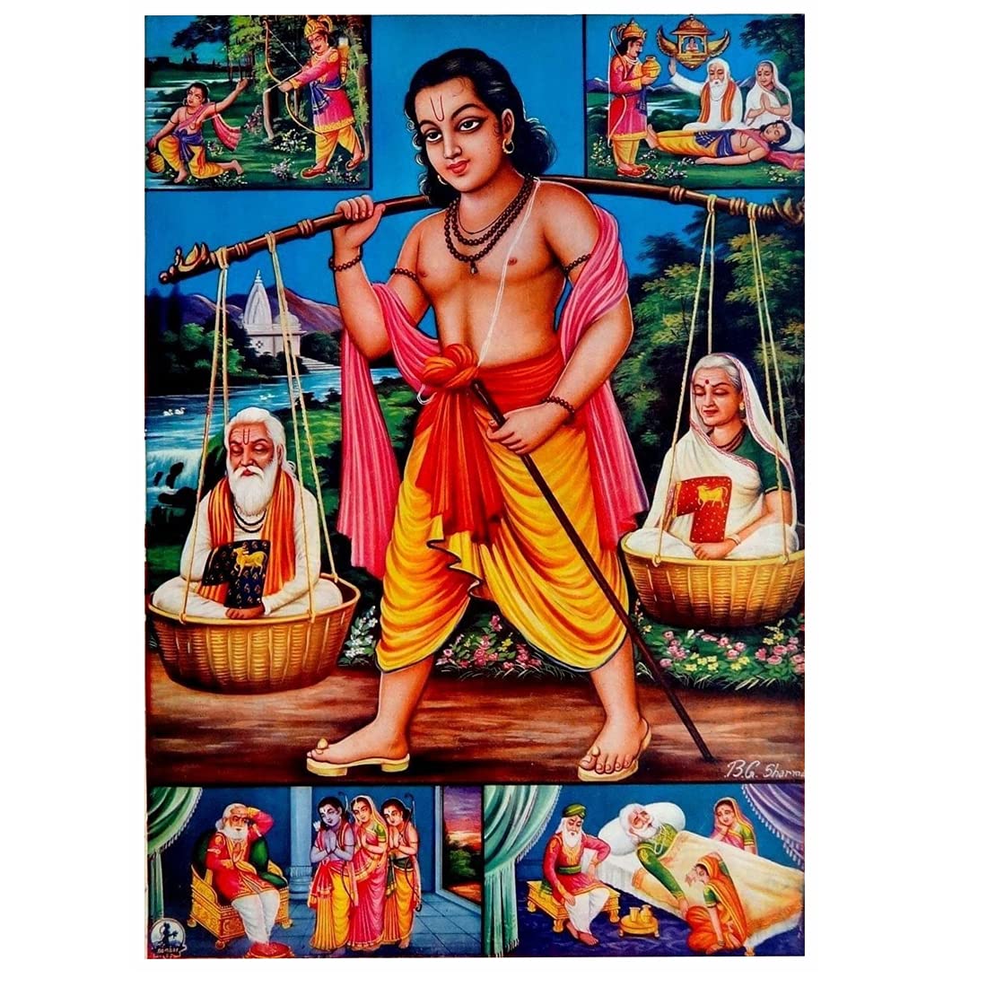 Buy Shravan Kumar and The Stories from Ramayana Wall Sticker Online at Low Prices in India ...