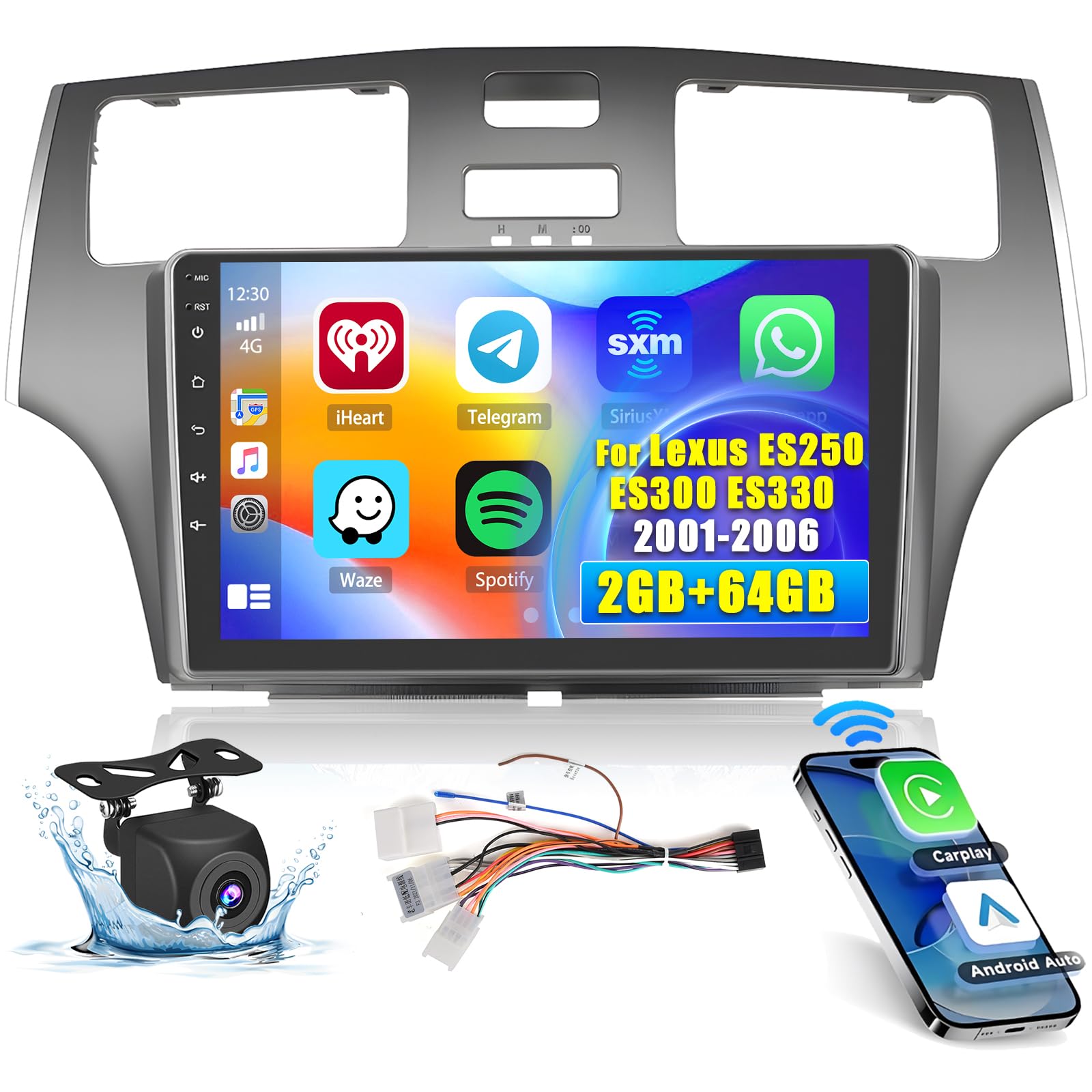 Amazon.com: Android Car Stereo for Lexus ES250 ES300 ES330 2001-2006 ...