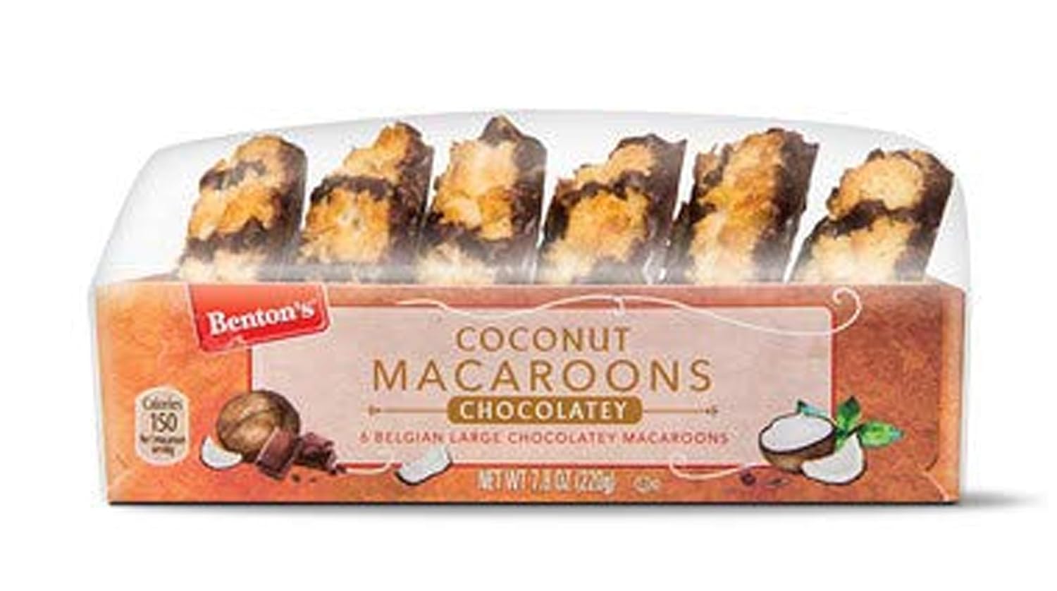 Amazon.com : Generic Benton's Belgian Chocolate Coconut Macaroons Jumbo ...
