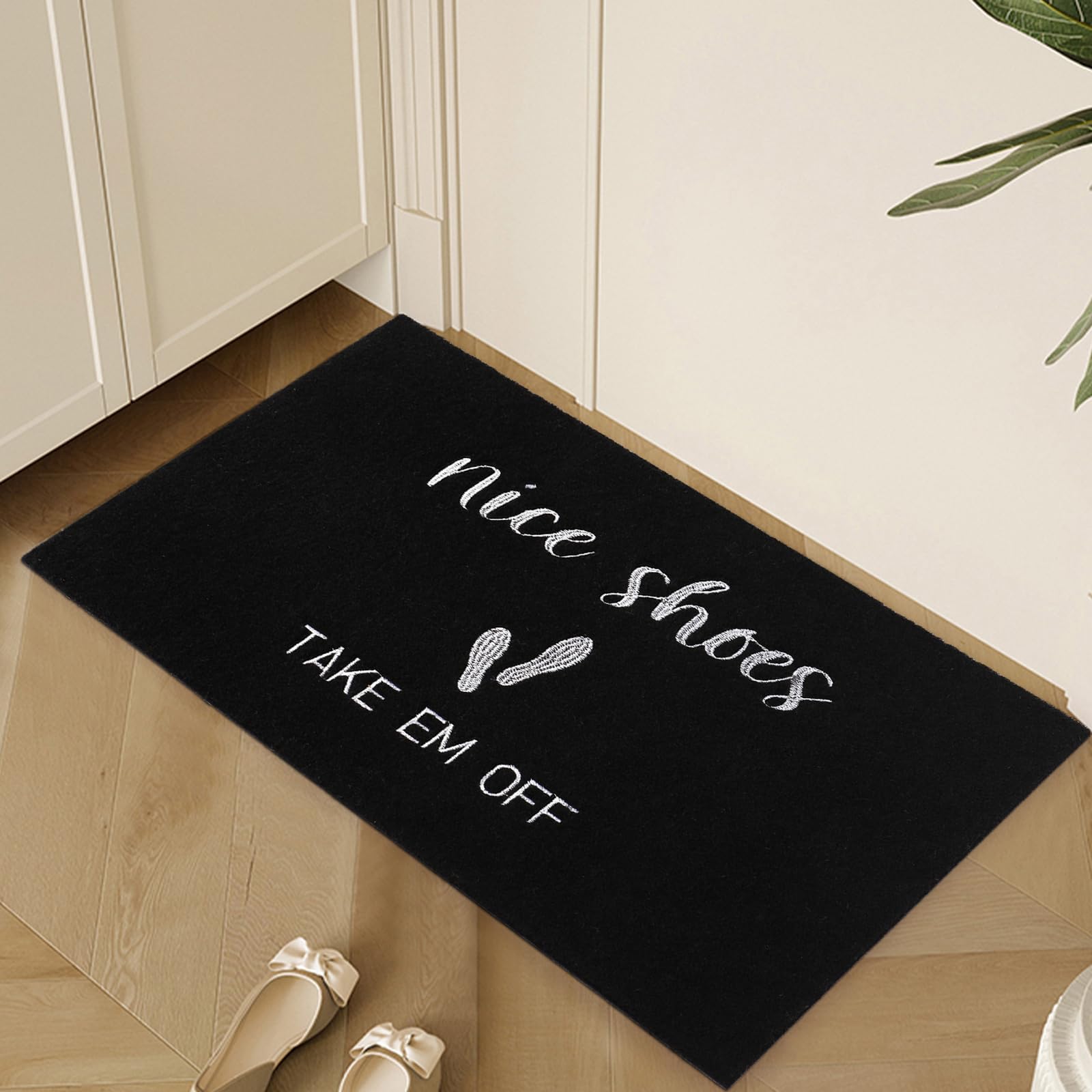 Amazon.com: Funny Coir Doormat Shoes Off Homie Welcome Front Porch ...