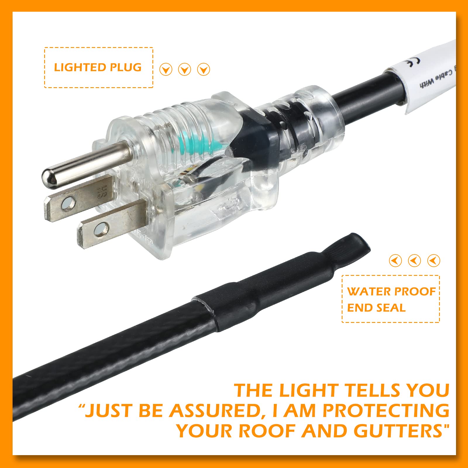 Snapklik.com : Water Pipe Heat Tape Self-Regulating Heating Cable