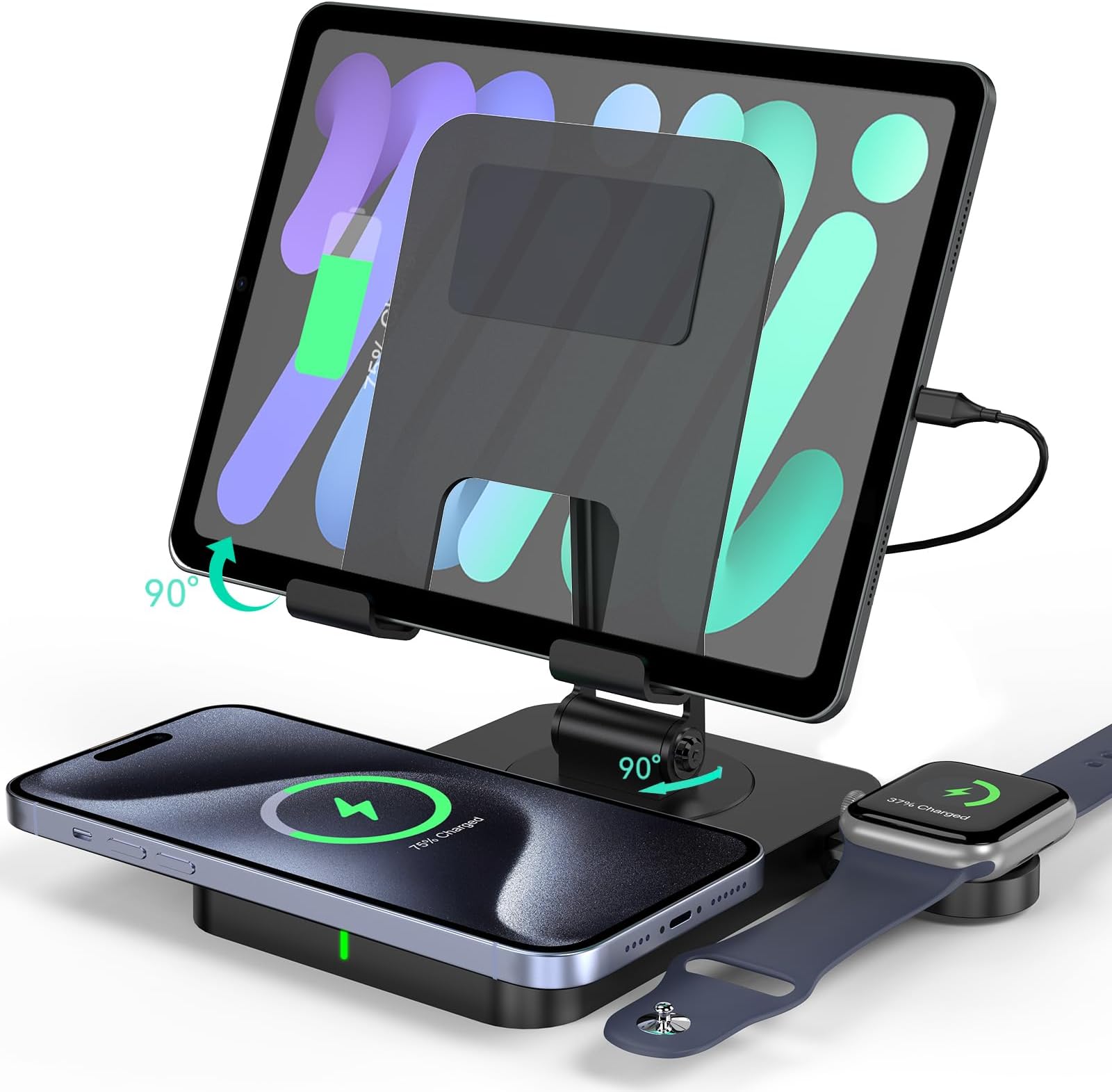 Amazon.com: Encased USB-C iPad Charging Stand - Adjustable USB Type-C ...