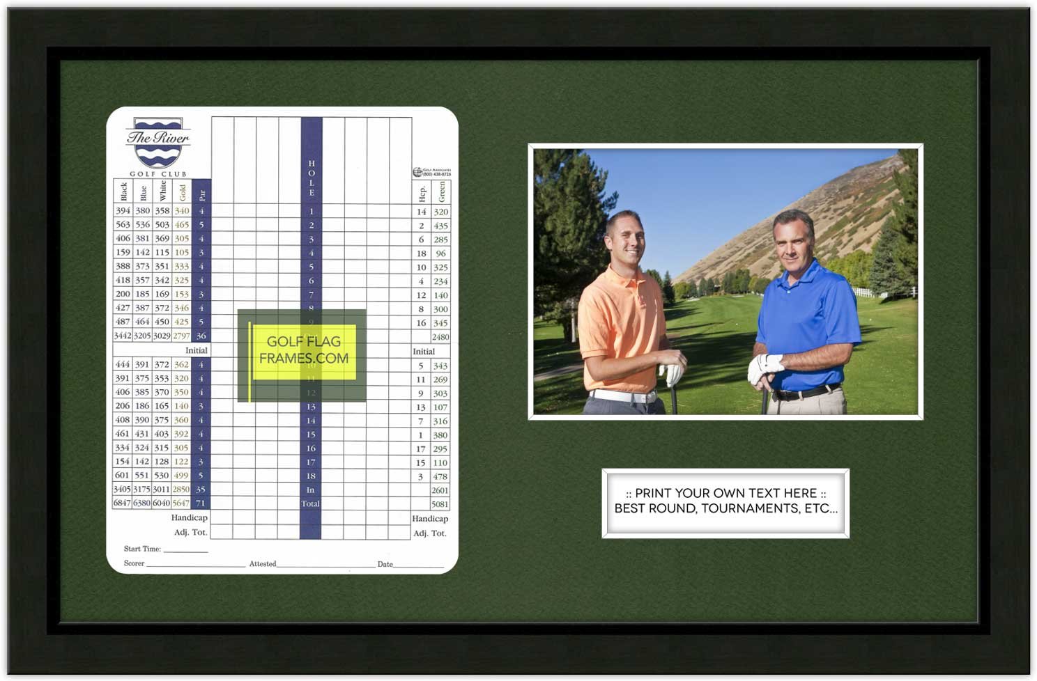 Amazon.com: 10X16 Black Golf Scorecard Picture Frame, Moulding blk-001 ...