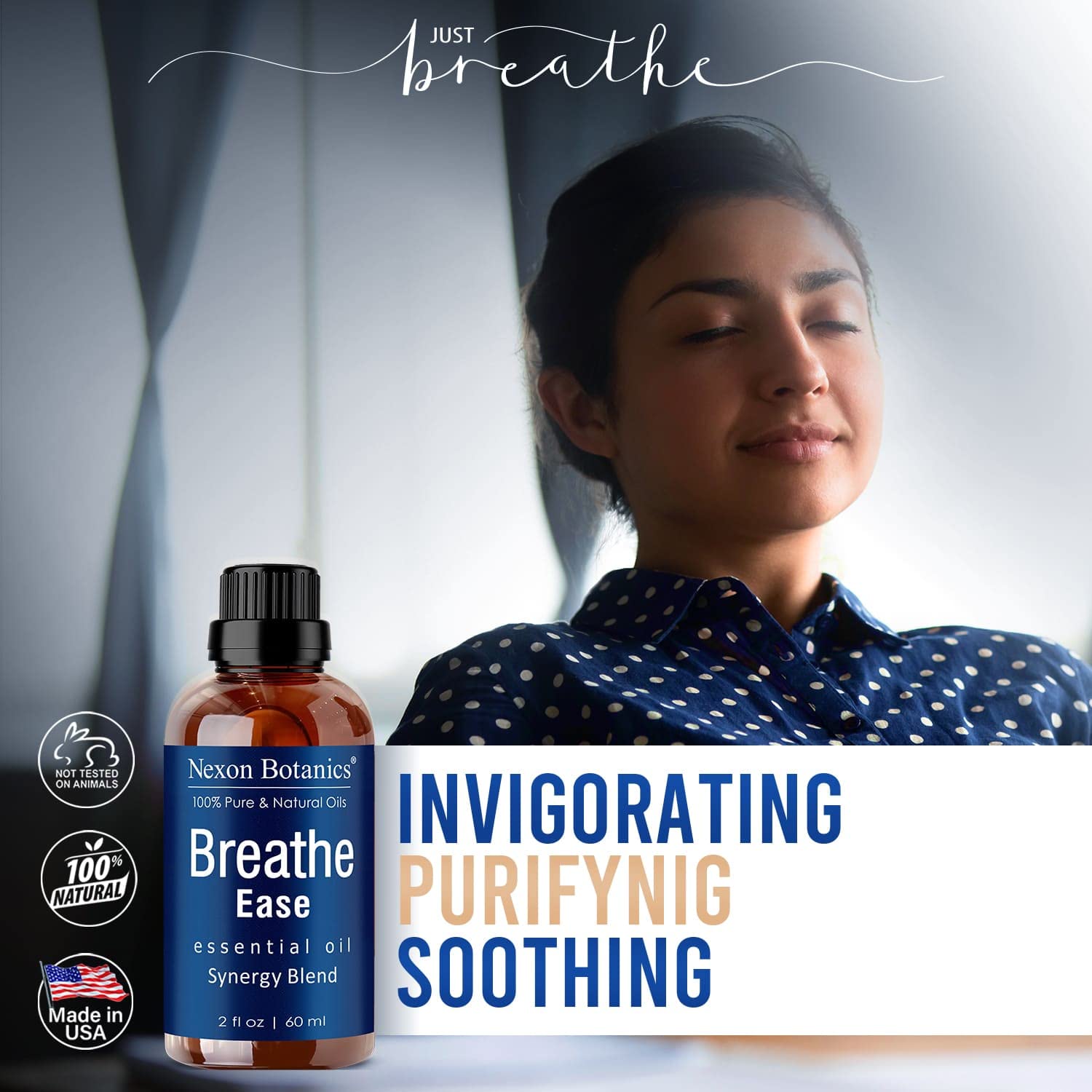 Snapklik.com : Breathe Essential Oil Blend, 60 Ml - Pure, Aromatic ...