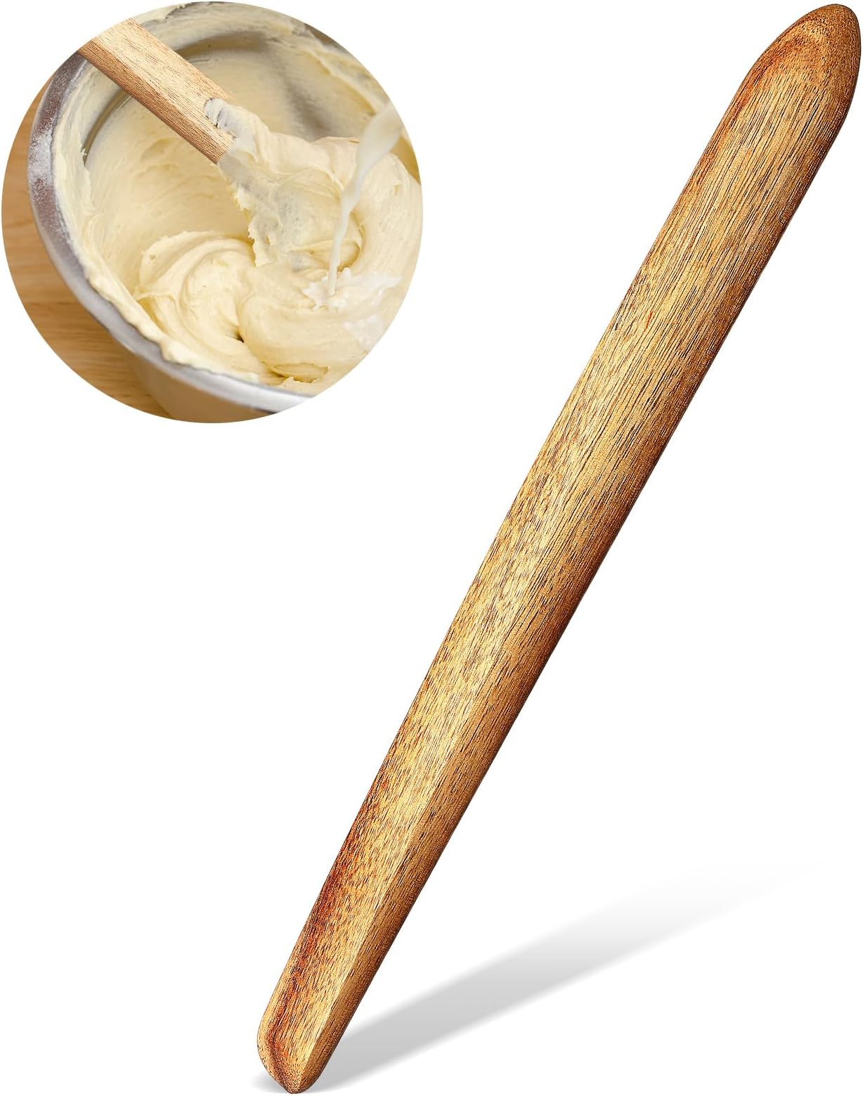 Amazon.com: 11 Inch Wooden Sourdough Bread Mixing Stir Stick Spurtle ...