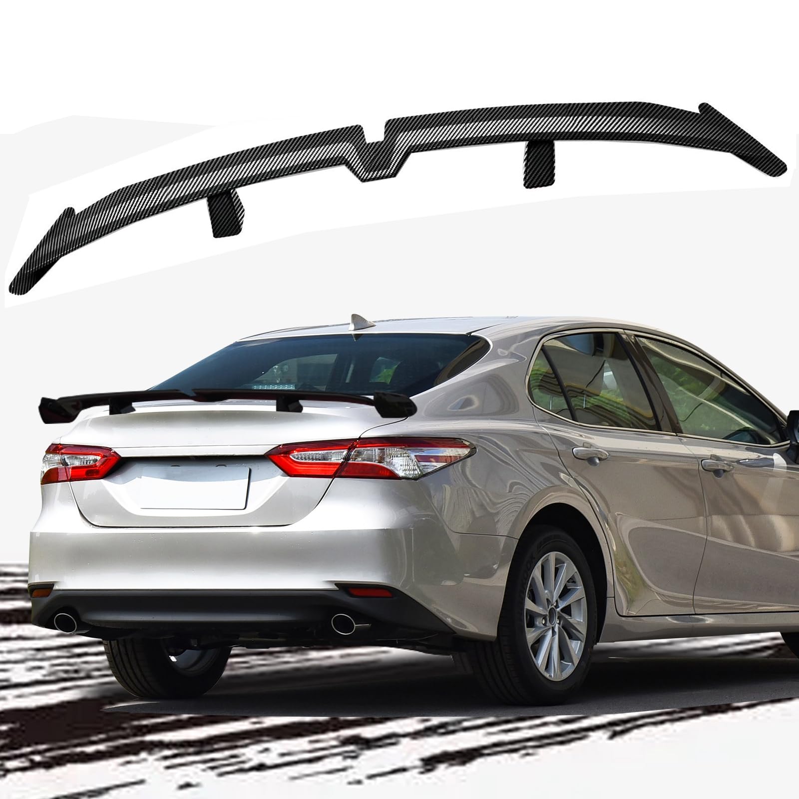 Amazon.com: GGsmdick Universal Rear Spoiler 54 Inch ABS Racing Spoiler Wing Lightweight MG6 PRO ...