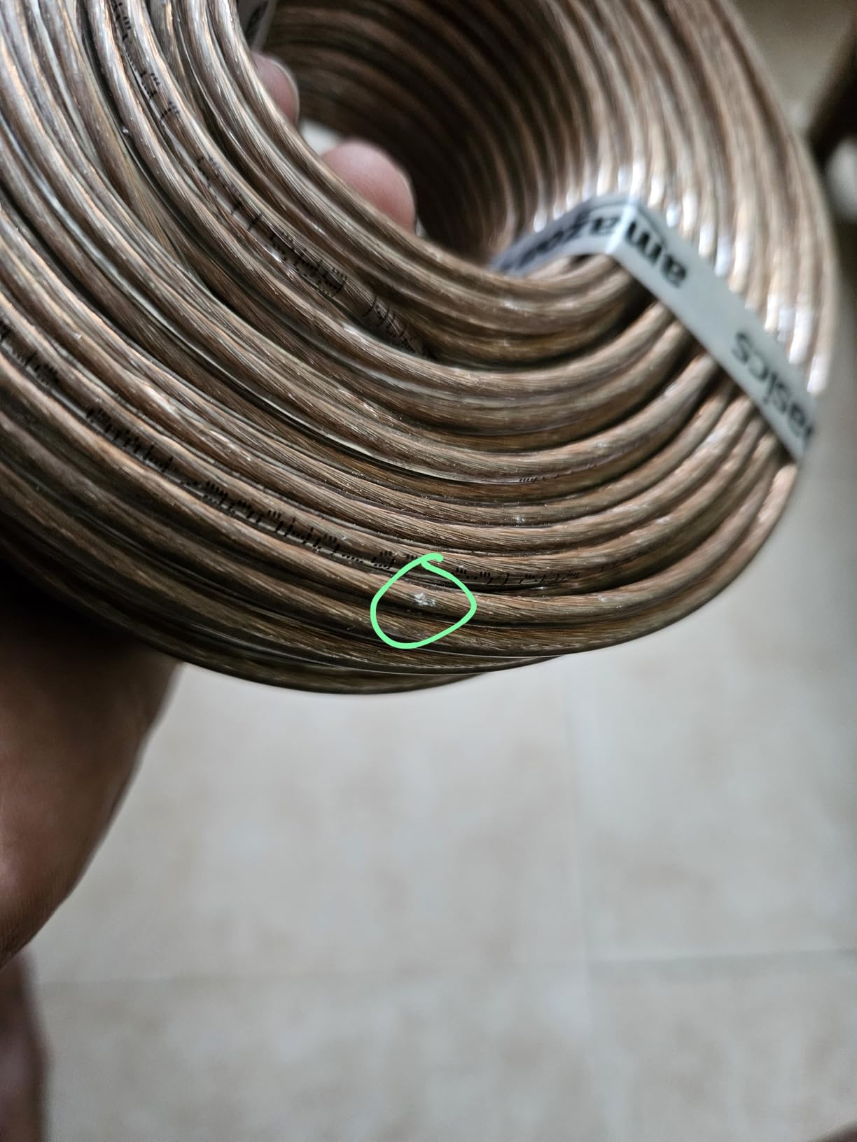 amazon basics 16-Gauge/AWG Speaker Wire, Oxygen-Free Copper, Two ...