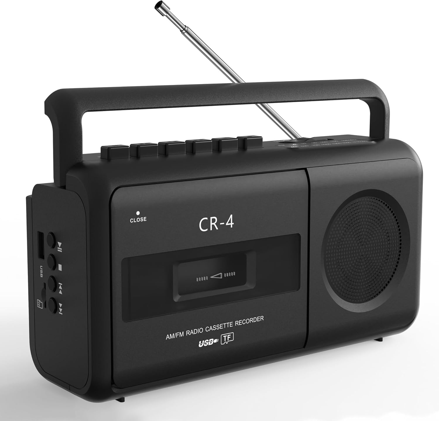 Amazon.com: KUEPHOM Portable Cassette Tape Player Recorder,Boombox Radios Convert AM/FM and MP3 ...