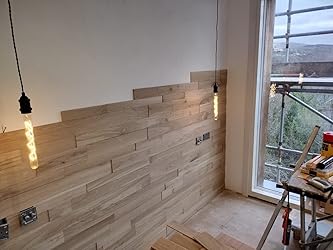 Oak Wall Cladding, 3D Wall Panels, Textured Oak Wood, Wooden Wall ...