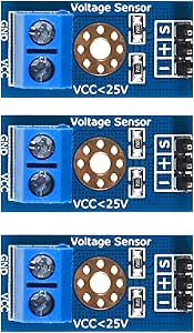 Amazon.com: 3Pcs Voltage Sensor DC 0~25V Voltage Detection Module (0 ...