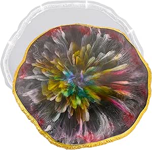 Amazon.com: Actvty Resin Tray Molds, Round Tray Molds for Epoxy Resin, Large Silicone Tray Mold ...