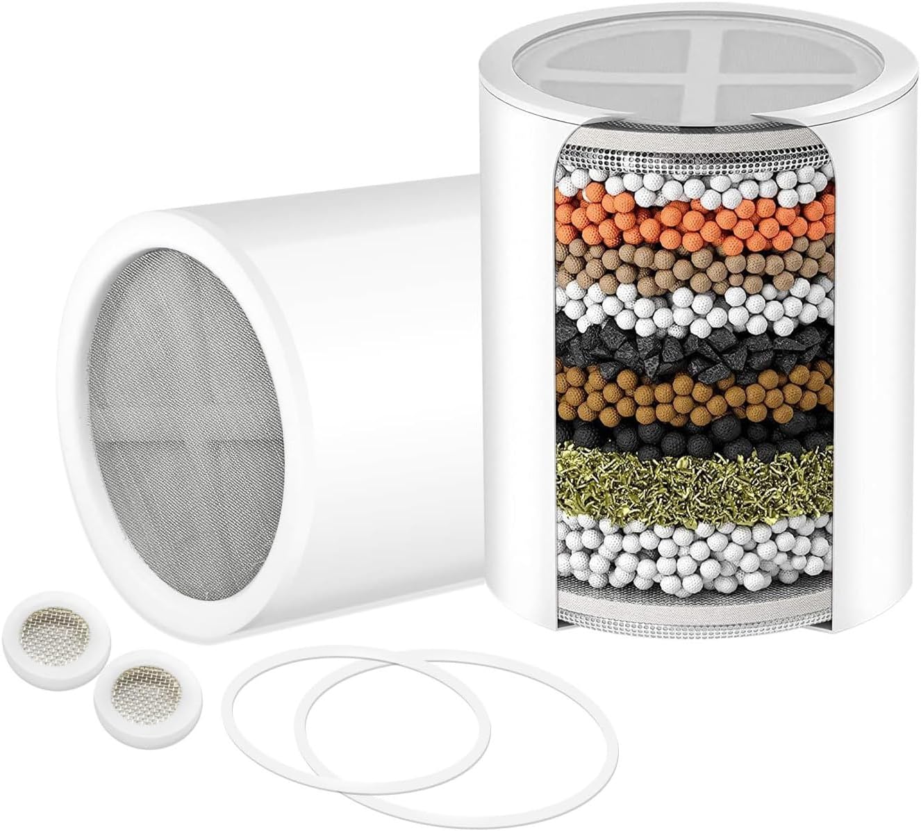 AWO 2 PACK Replacement Shower Filter Cartridge Compatible with Aqua ...