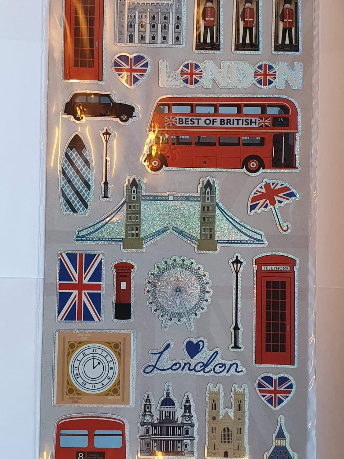 London Landmarks and Icons Sticker Set – Big Ben, Tower Bridge, Royal ...