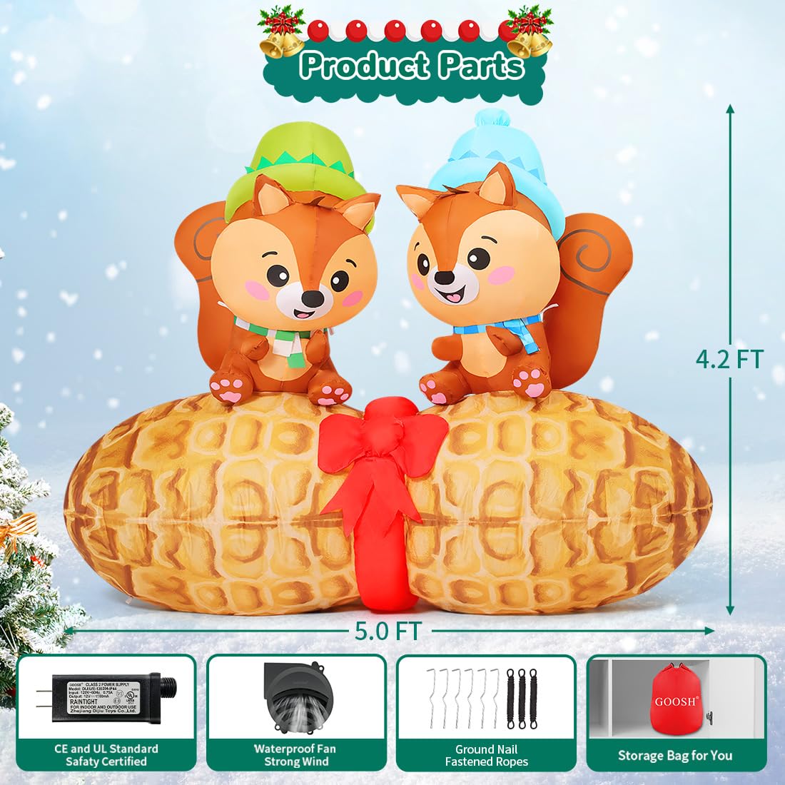 Inflatable Christmas Decorations Lulu Home Christmas Inflatable ...