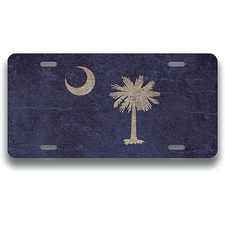Amazon.com: South Carolina State Flag Vanity Front License Plate Tag ...
