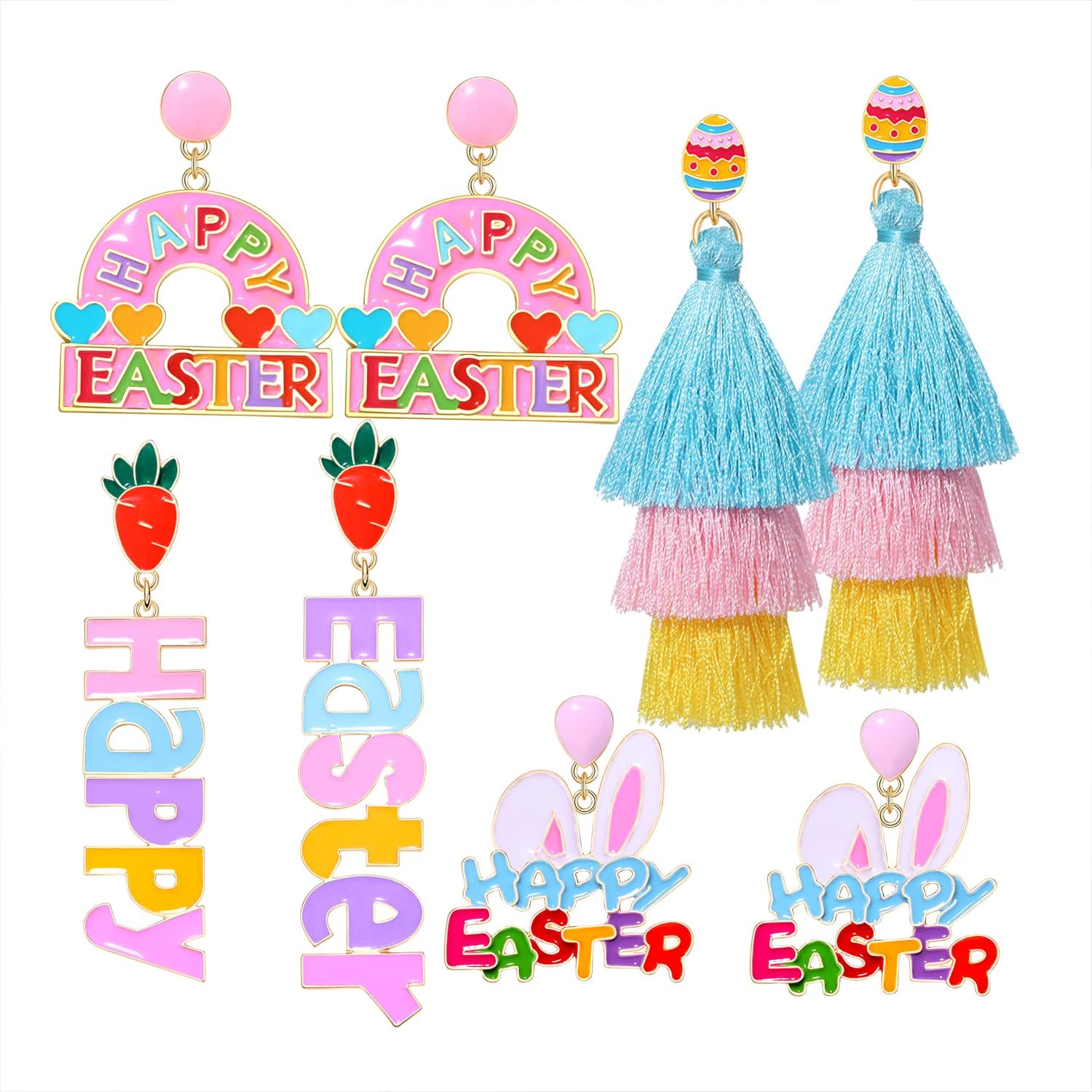 Amazon.com: Easter Earrings Set for Women Dangling Hypoallergenic Cute ...
