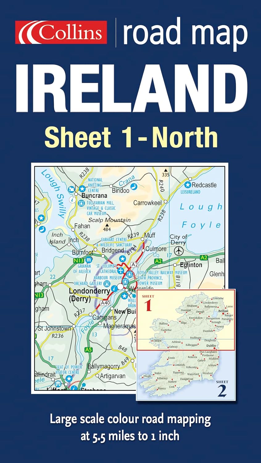 Buy Road Map Ireland: Sheet 1 – North Book Online at Low Prices in ...