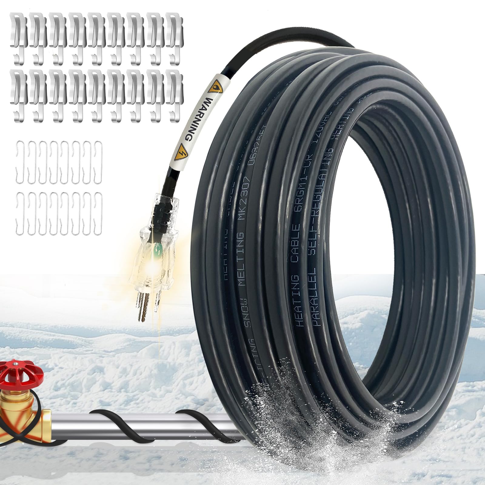 Snapklik.com : SnulyHeet Electric Heat Trace For Roofs And Gutters