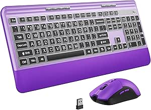 Amazon.com: KOPJIPPOM Silent Wireless Keyboard and Mouse Combo ...