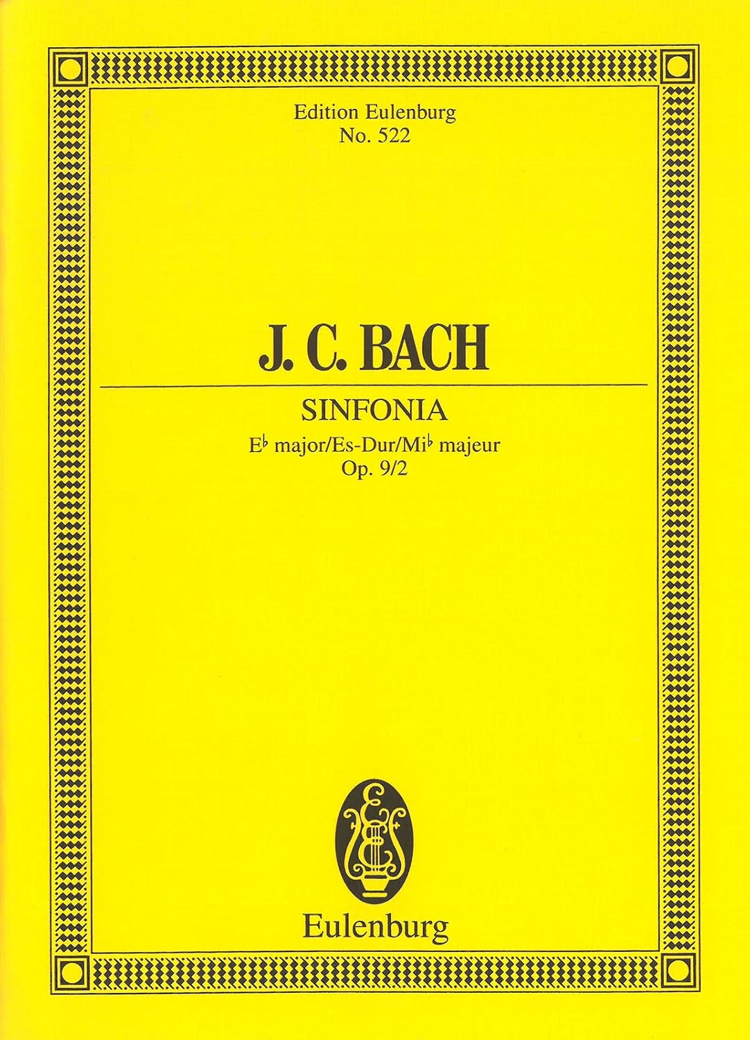 Amazon.co.jp: J.C. Bach: Symphony In E Flat Major Op. 9 No. 2. For オーケストラ : 本