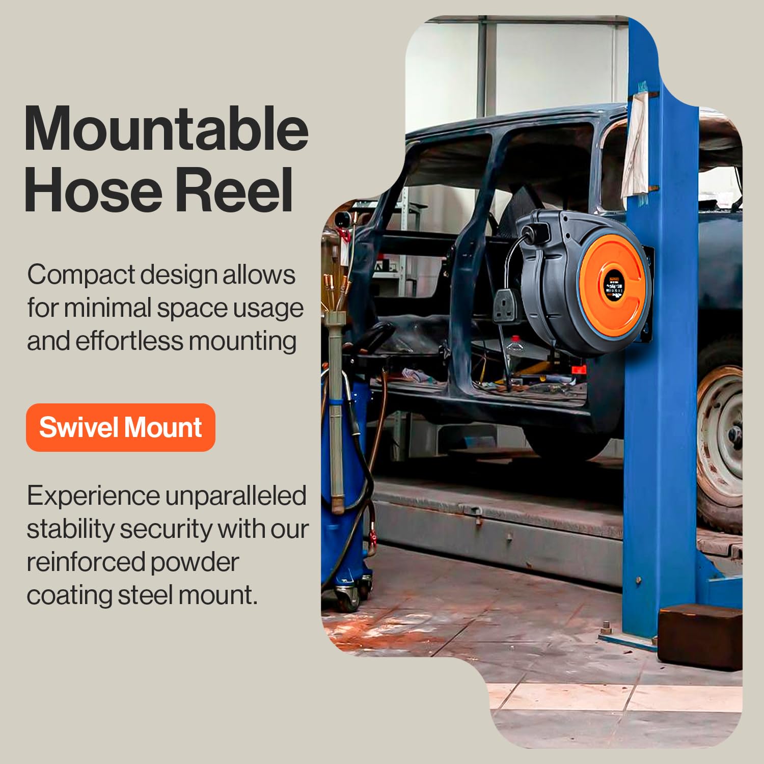 Power Extension Cord Retractable Reel Australian 15m 240v