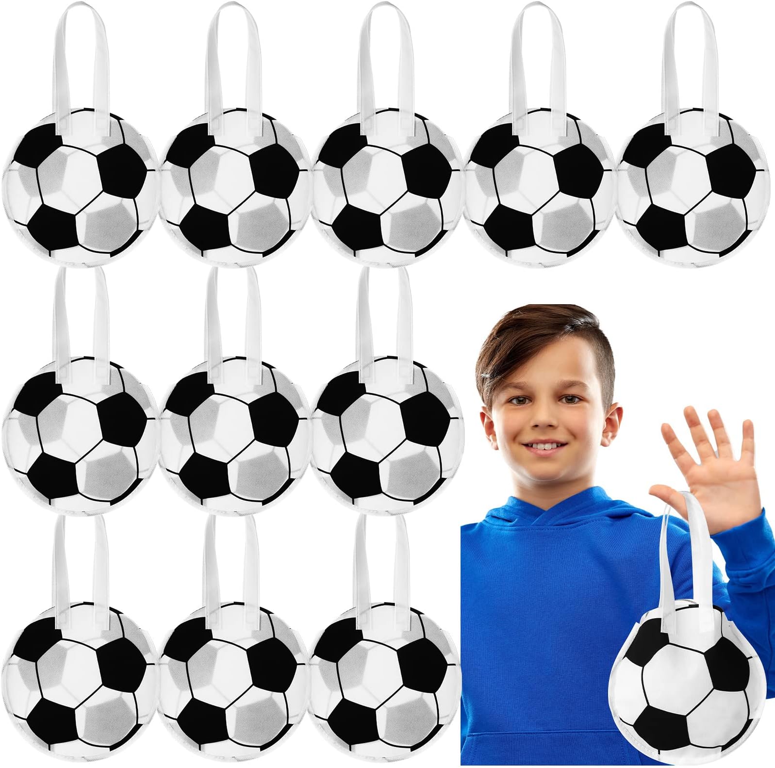 Amazon.com: 12 Pieces Sports Party Favor Bags Ball Themed Goodie Candy ...