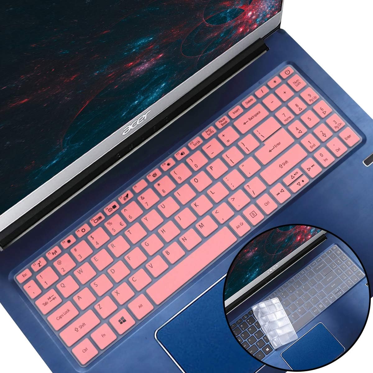 Amazon.com: 2PCS Keyboard Cover for 15.6” Acer Aspire 5 Slim Laptop ...