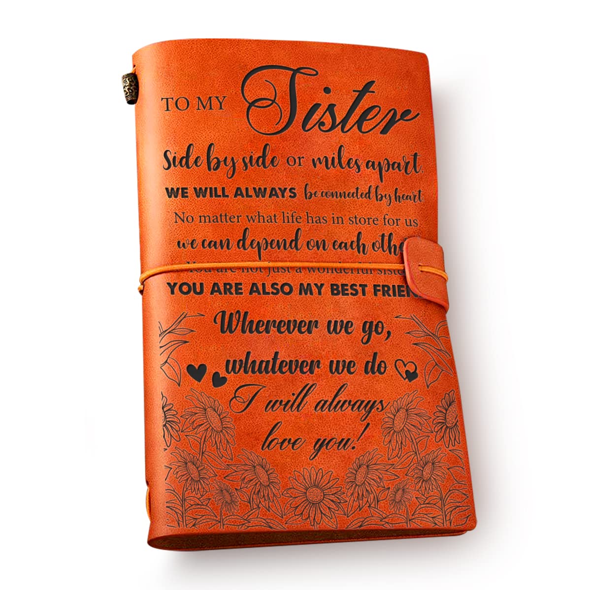 Amazon.com : NGAEAK Sister Leather Journal Notebook from Women Sisters ...