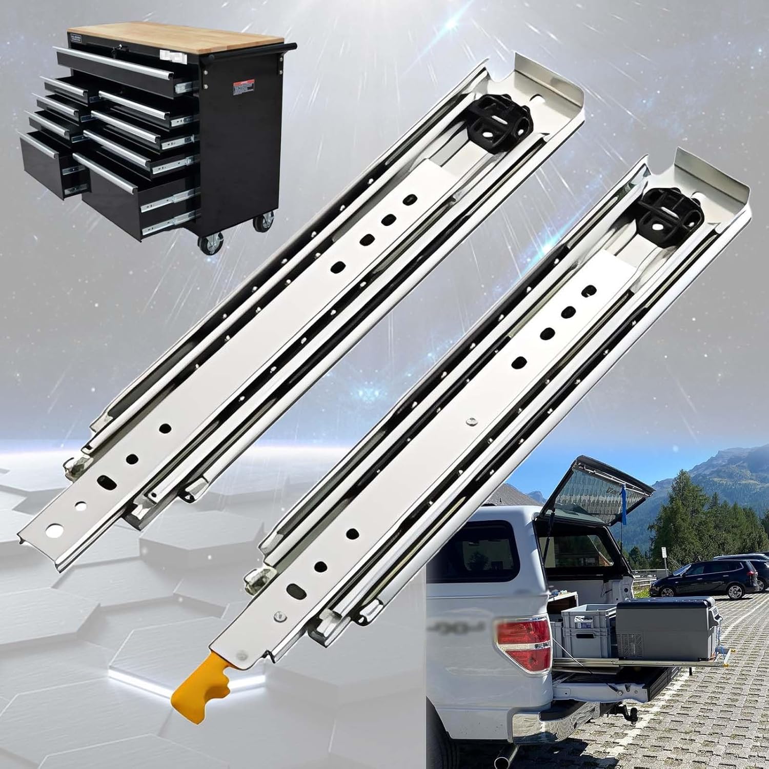 Amazon.com: KAnduo 1 Pair 10"-60" Drawer Rails Full Extension, Heavy ...