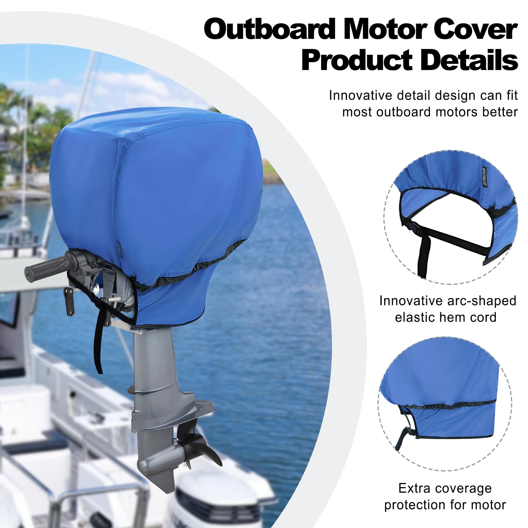 Boat Engine ICOVER 600 Denier Waterproof Heavy Duty Cover Boat Parts ...