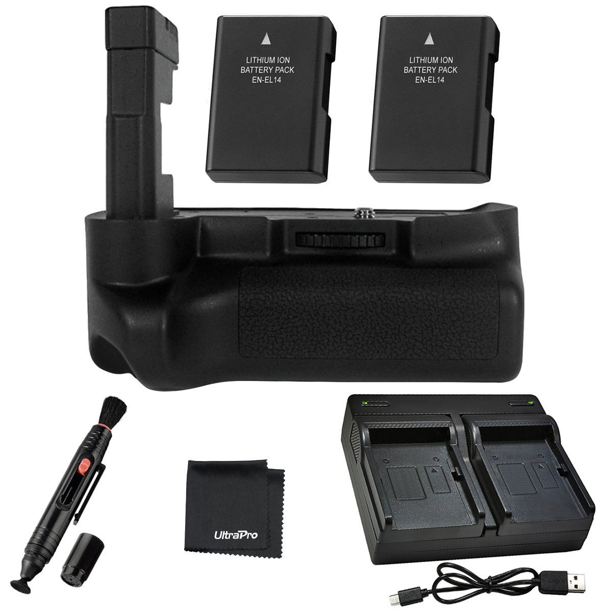 Camera Battery Grip UltraPro Battery Grip Bundle For Nikon D5600 ...