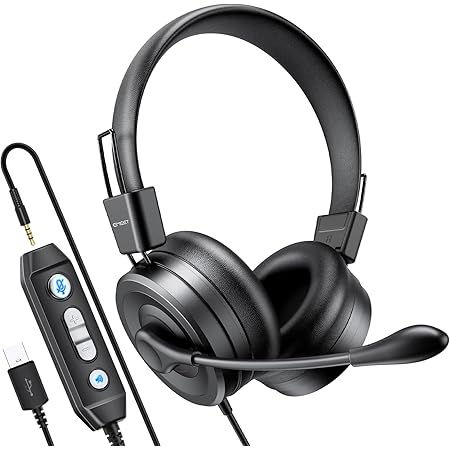 Amazon.com: iMicro IMME282 USB Dual Headset with Adjustable Microphone ...