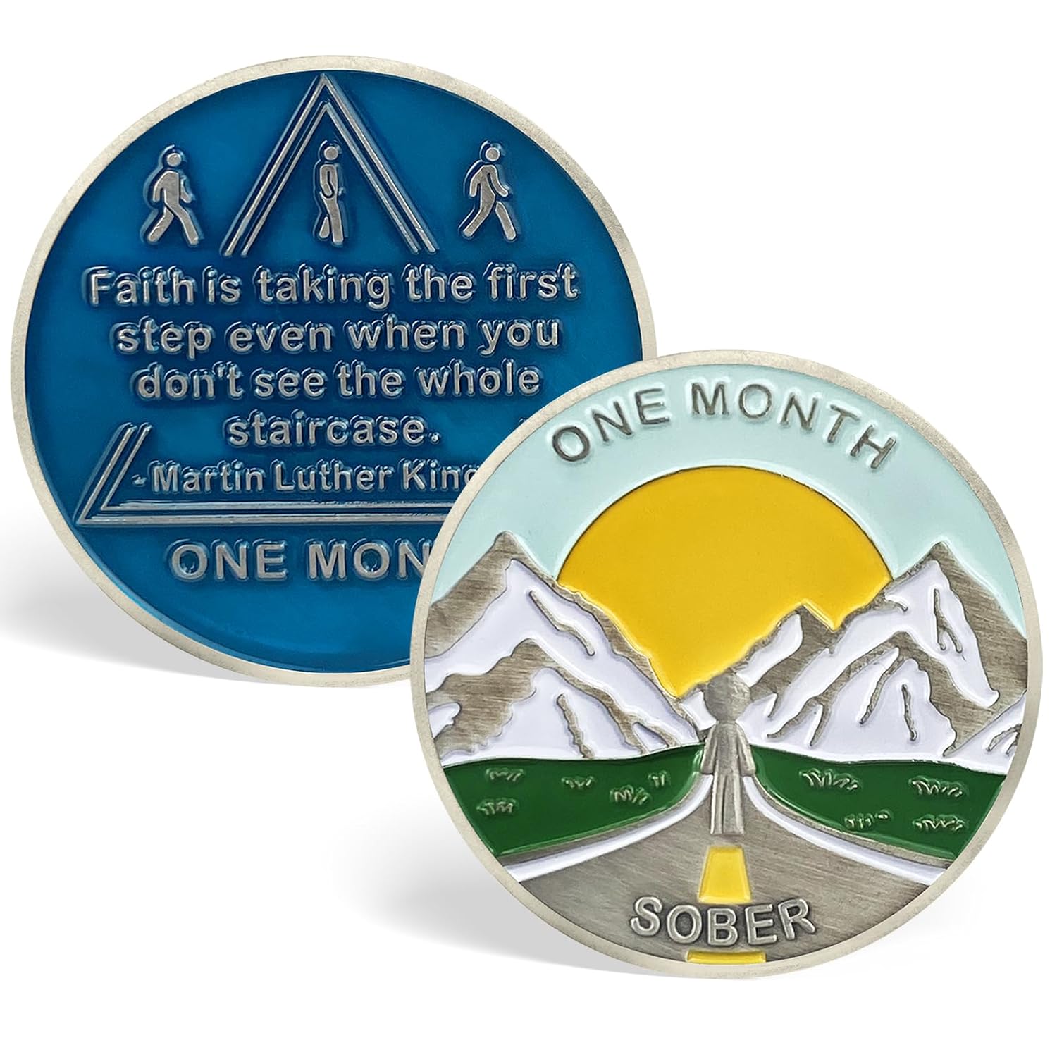 1 Month Sobriety Coin AA Chips and Medallions One Month Sobriety Chip ...