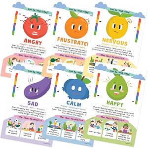 Amazon.com: Quarterhouse Feeling Scales Poster Set, Psychology ...