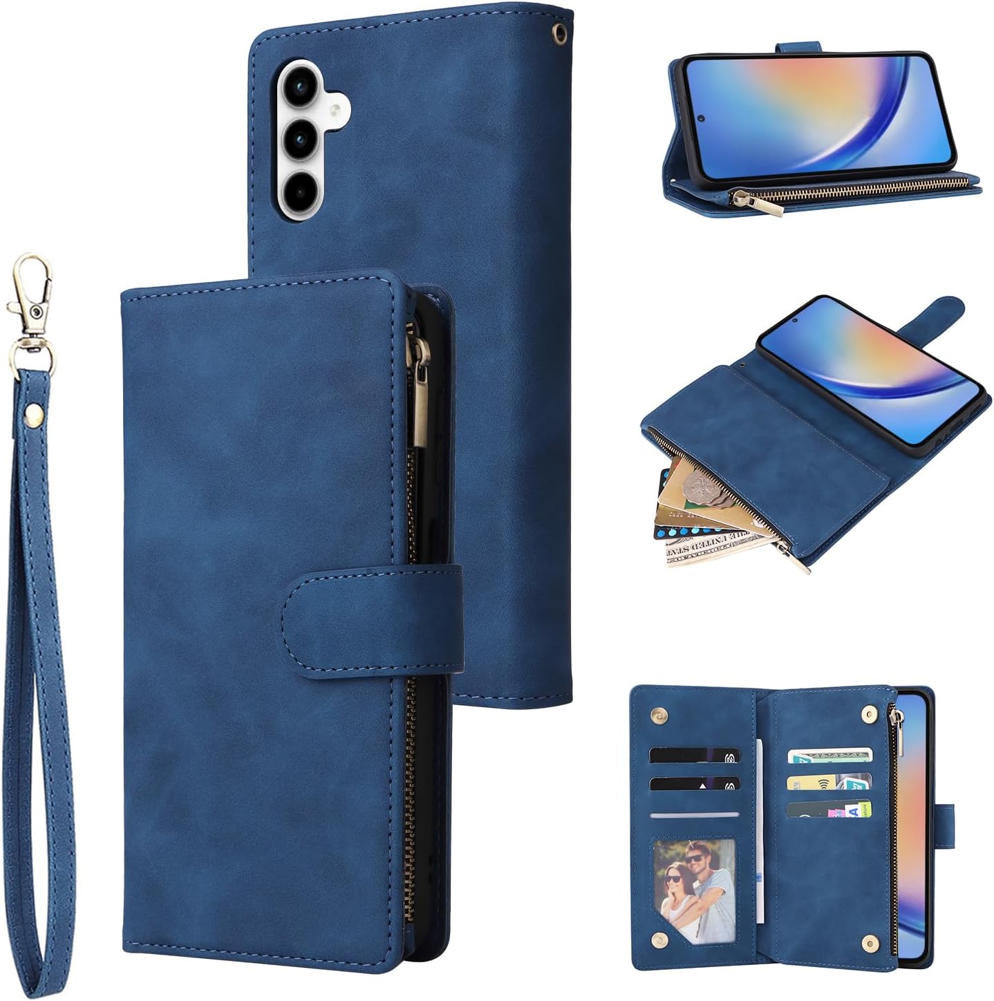 Amazon.com: LBYZCASE Case for Samsung Galaxy A35 5G with Card Slots ...